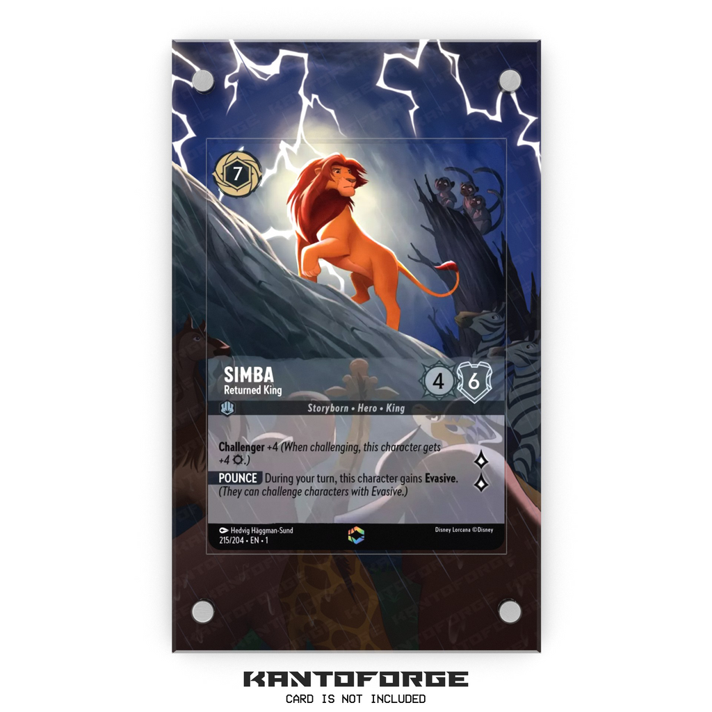 Simba - Returned King (Enchanted) - Lorcana Extended Artwork Display C ...