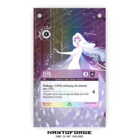 Elsa - Gloves Off (D100 Promo) - Lorcana Extended Artwork Display Case ...