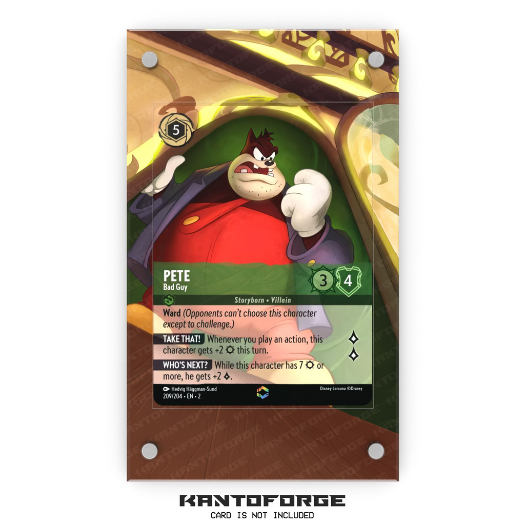 Pete - Bad Guy (Enchanted) - Lorcana Extended Artwork Display Case ...