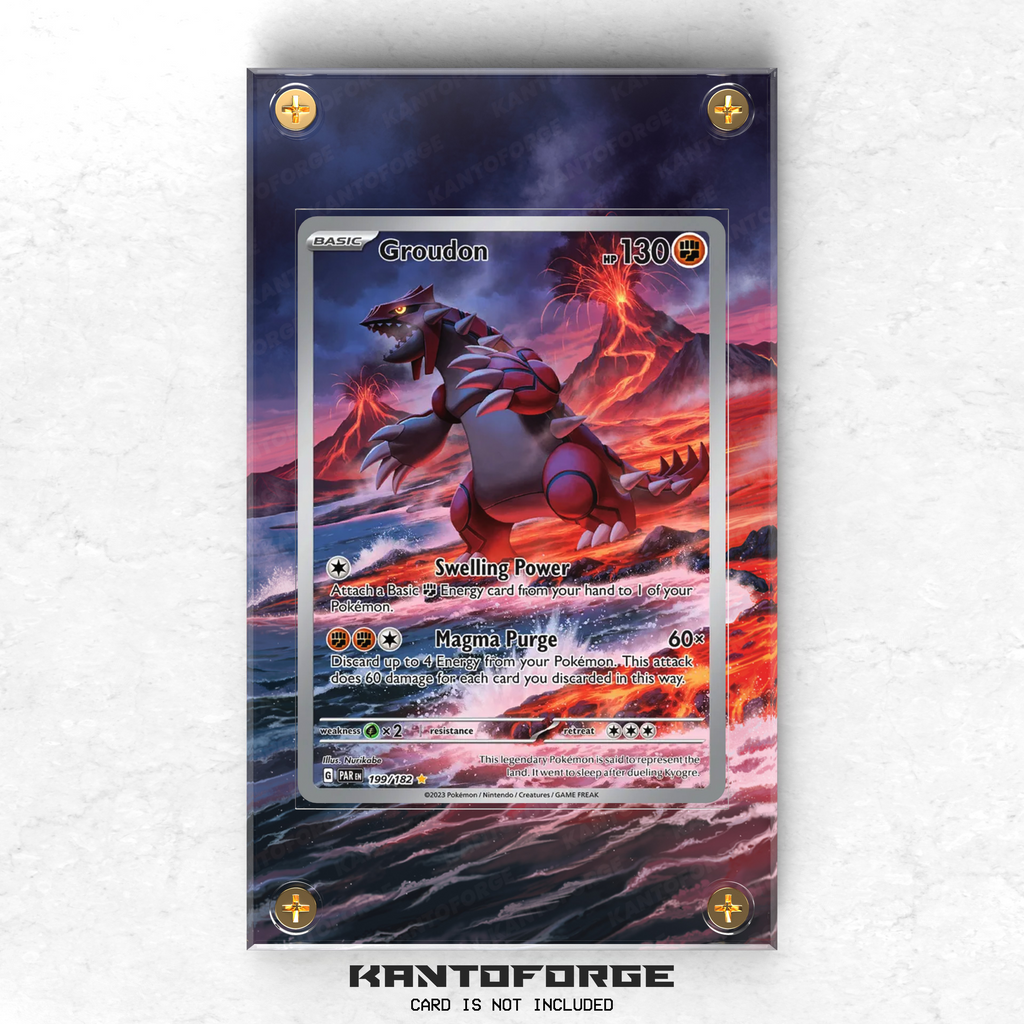 Groudon 199/182 - Pokémon Extended Artwork Display Case – KantoForge