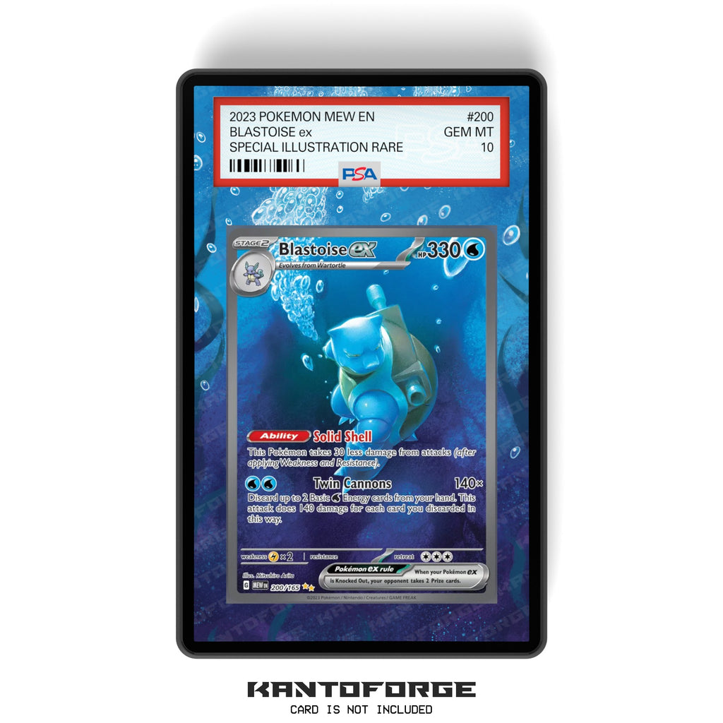 Blastoise ex 200/165 - PSA Size Graded Card Case Extended Artwork Disp ...
